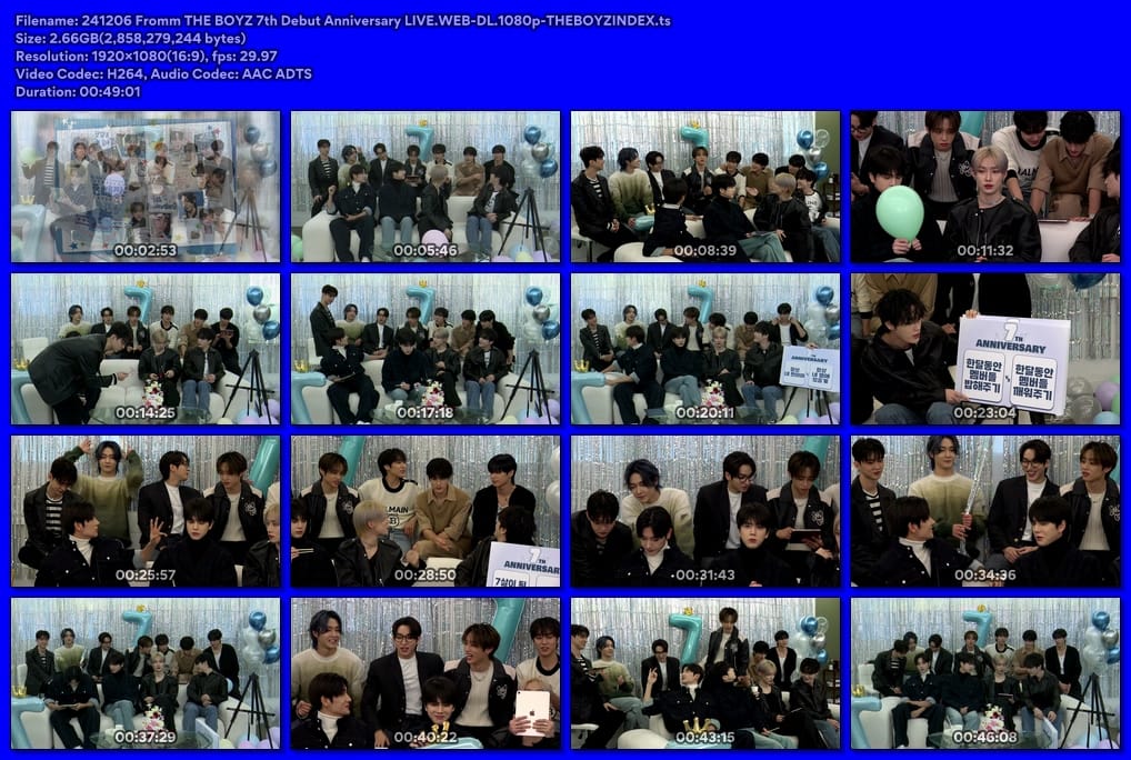 241206 Fromm THE BOYZ 7th Debut Anniversary LIVE 241206 Fromm THE BOYZ 7th Debut Anniversary LIVE