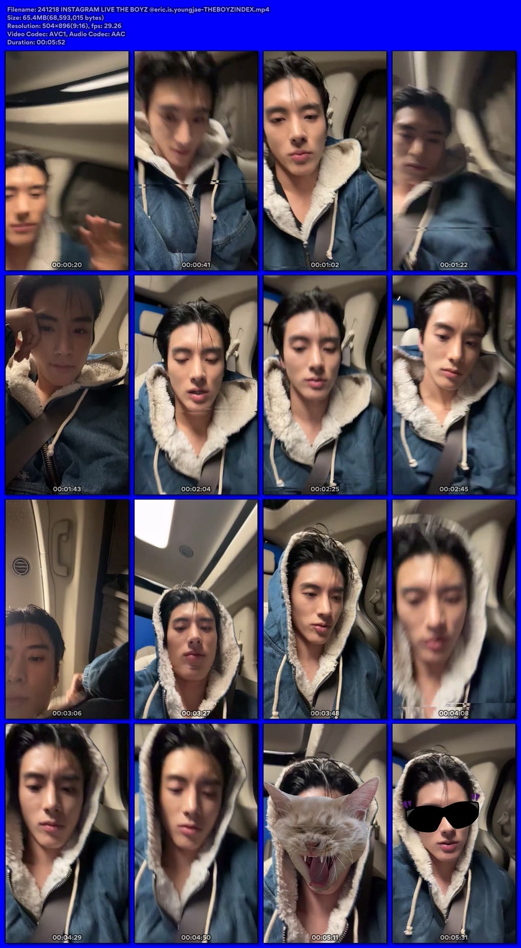 241218 INSTAGRAM LIVE THE BOYZ @eric.is.youngjae