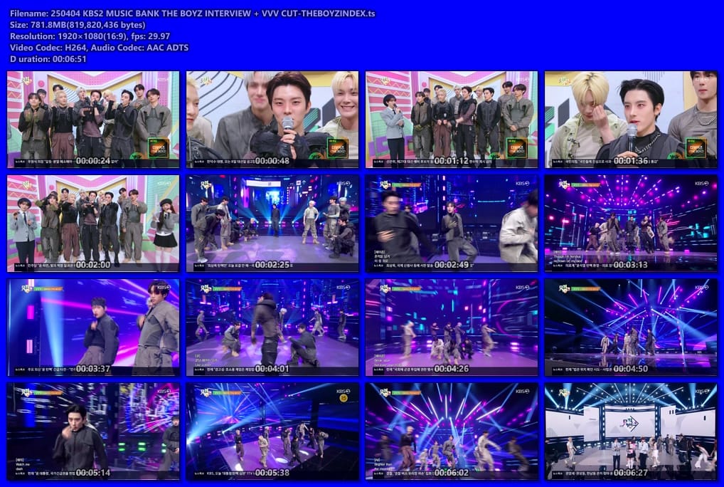 250404 KBS2 MUSIC BANK THE BOYZ INTERVIEW + VVV CUT