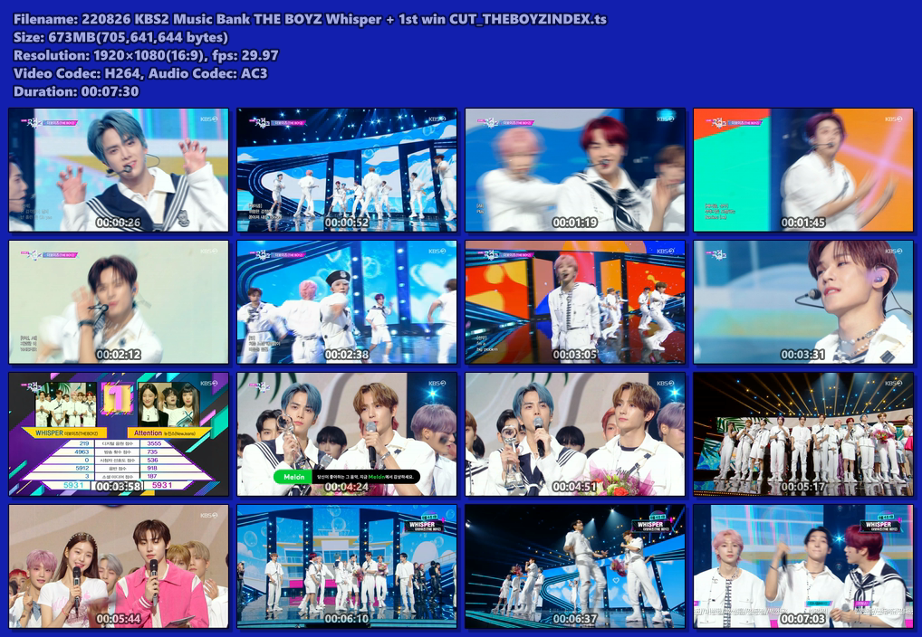 220826 1080i/UHD KBS2 Music Bank THE BOYZ CUT