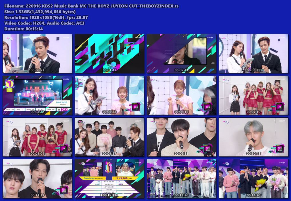 220916 KBS2 Music Bank MC THE BOYZ JUYEON CUT