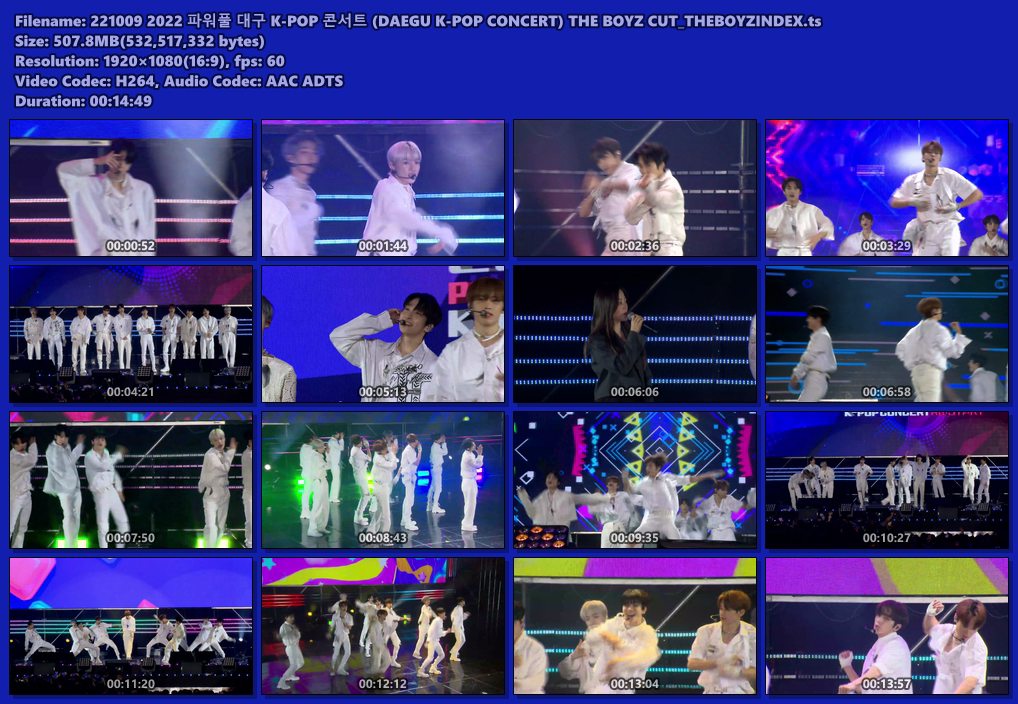 221009 2022 파워풀 대구 K-POP 콘서트 (DAEGU K-POP CONCERT) THE BOYZ CUT