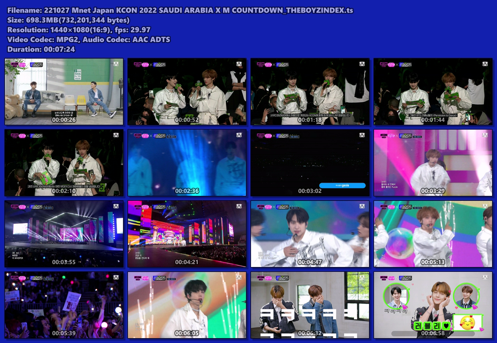 221027 Mnet Japan KCON 2022 SAUDI ARABIA X M COUNTDOWN THE BOYZ CUT
